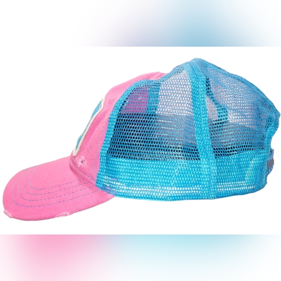 Yall | Accessories | Yall Snapback Baseball Cap Pink And Blue | Poshmark